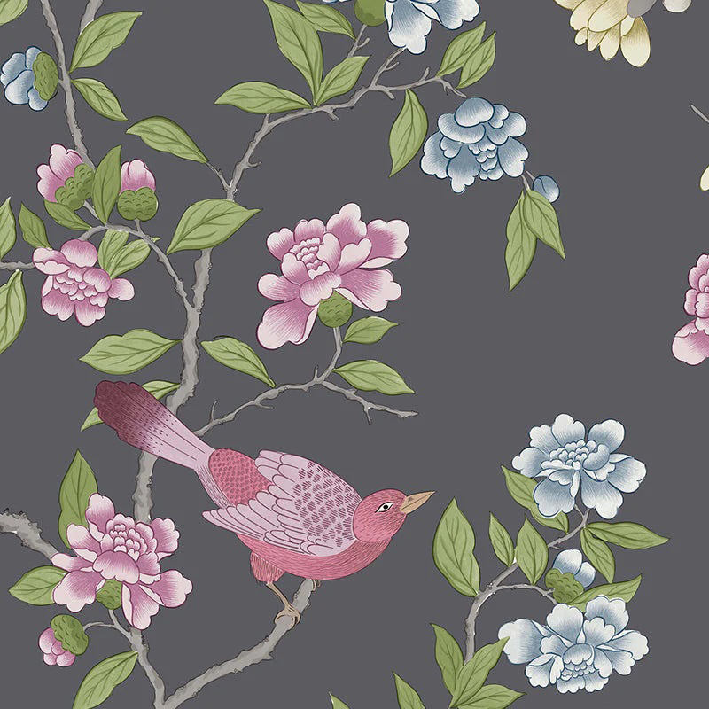 Aderyn - Olive wallpaper | National Trust Papers IV | Little Greene ...