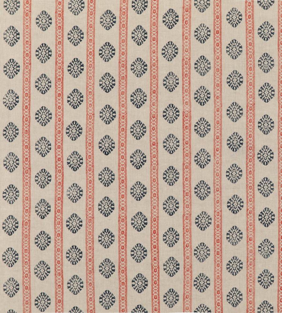 Alma - Aqua fabric | Coromandel Small Prints | GP & J Baker