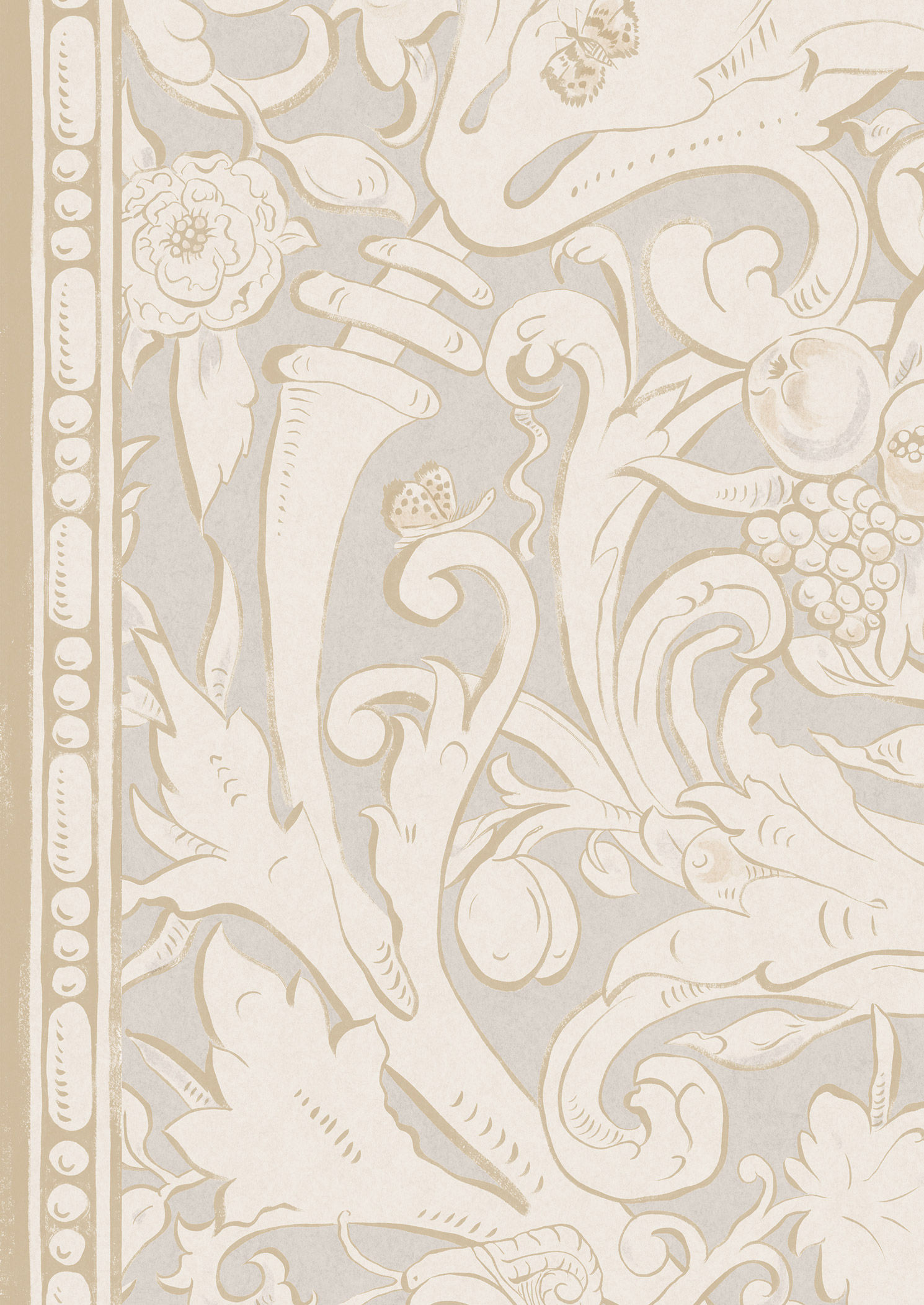 Bacchus - Malt wallpaper | English Ethnic | Lewis & Wood
