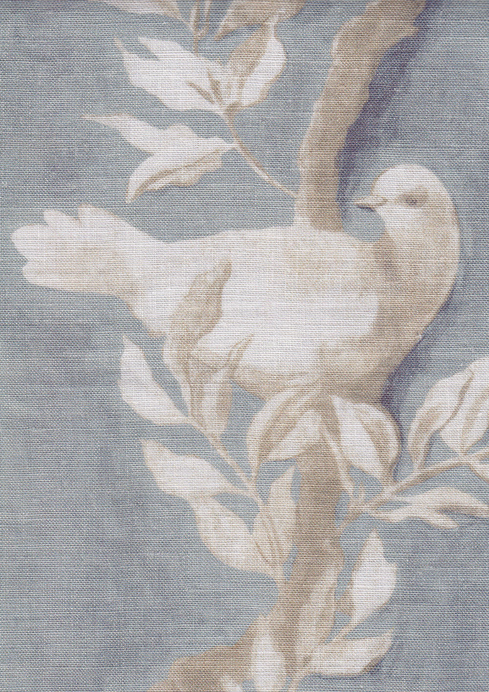 Doves - Aquamarine fabric | English Ethnic | Lewis & Wood