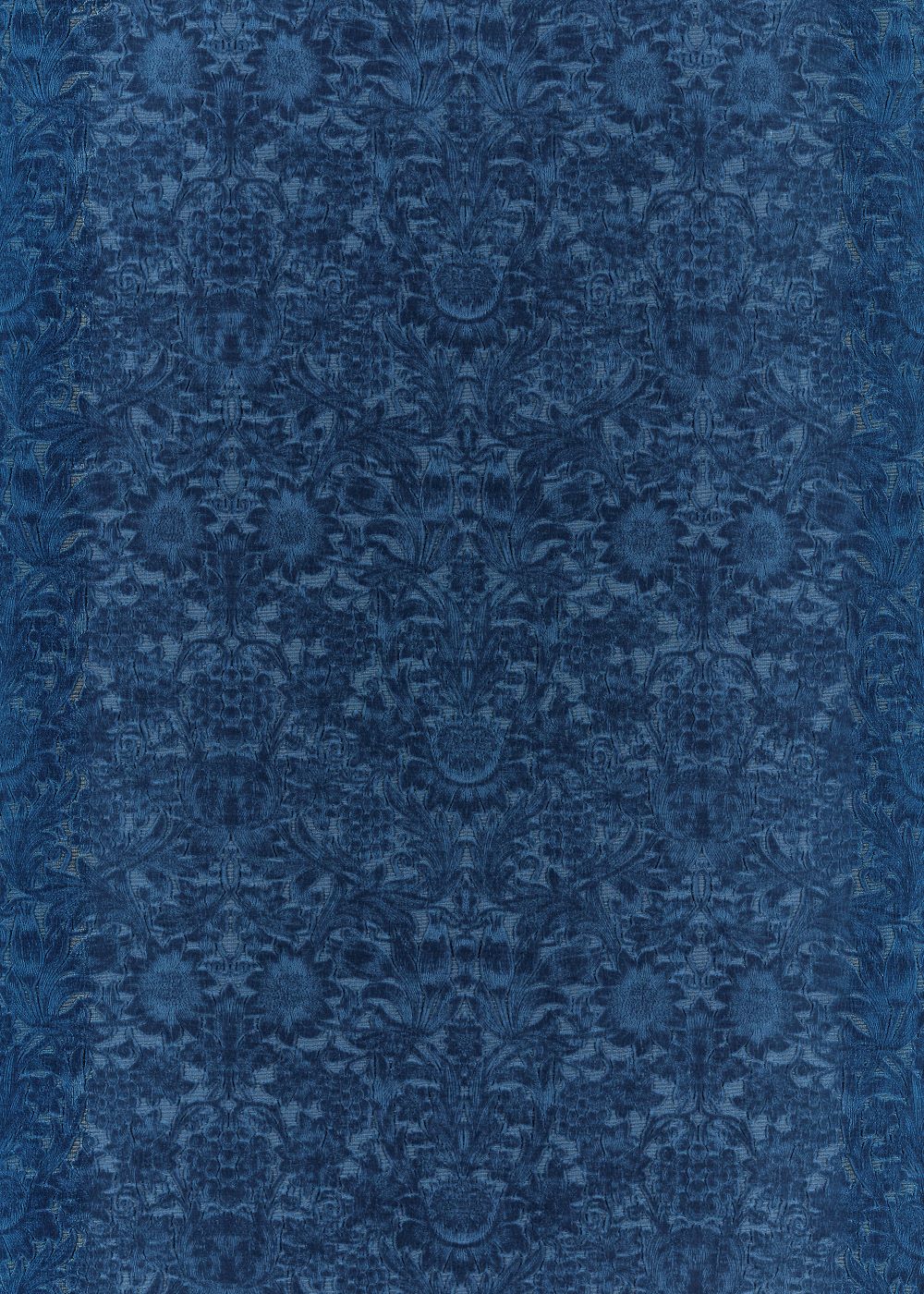 Sunflower Caffoy Velvet - Barbed Berry fabric | Wardle Velvets | Morris ...