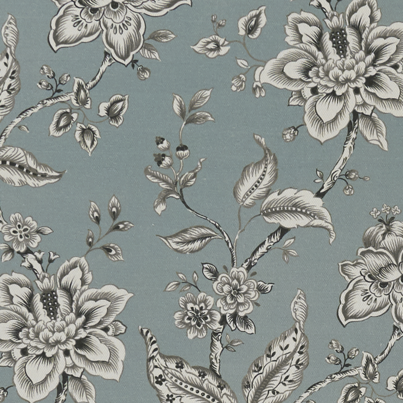 Palampore - Denim fabric | Eden | Clarke & Clarke