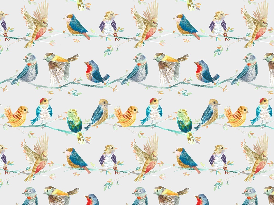 Birdy Branch - Blossom wallpaper | Imaginations Children’s Collection ...