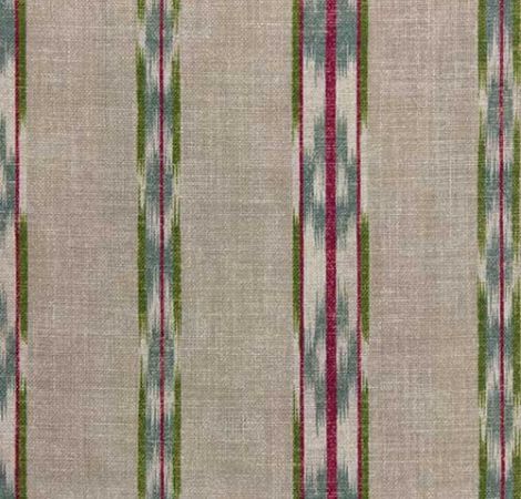 Ikat Stripe - Indigo fabric | Ikat Prints | Titley & Marr