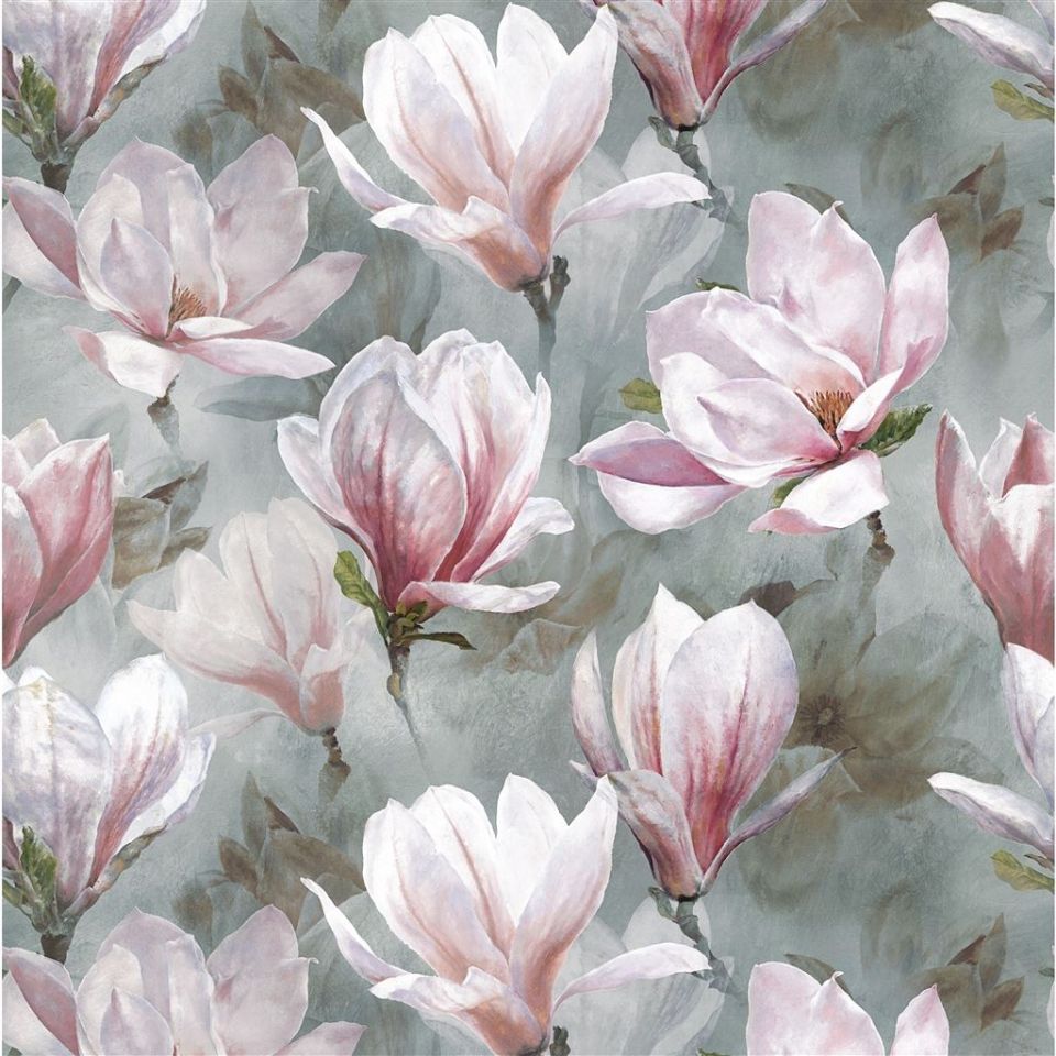 Yulan - Magnolia fabric | Grandiflora Rose | Designers Guild