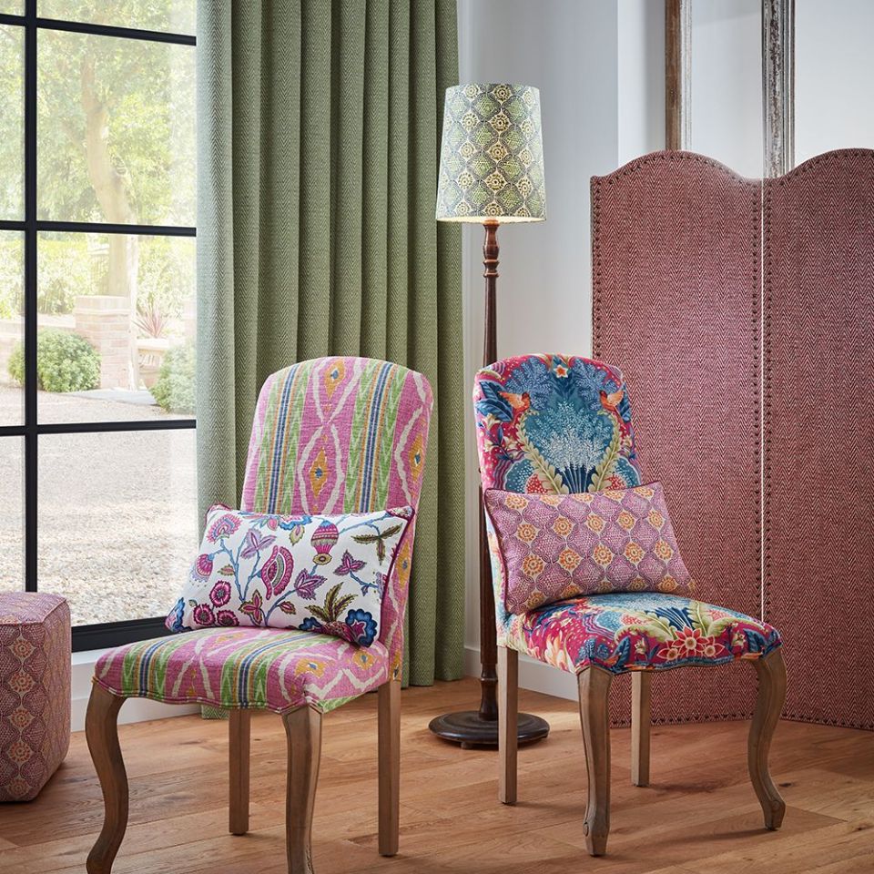 Summer - Hot Pink fabric | Babooshka | iLiv