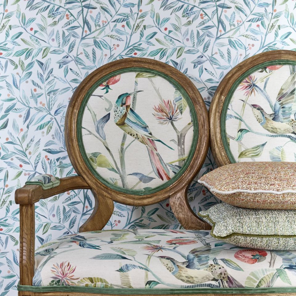 Colyford - Pomegranate fabric | Tiverton | Voyage
