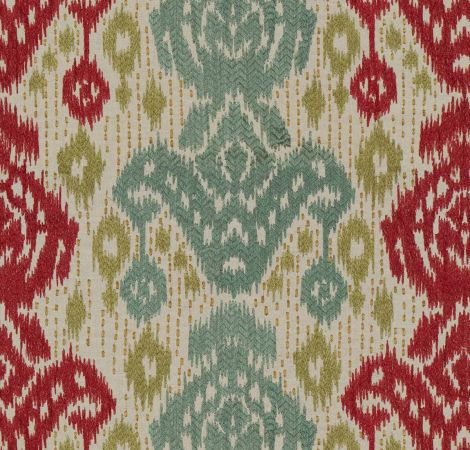 Sameera - Red/Blue fabric | Oscar De La Renta III | Lee Jofa