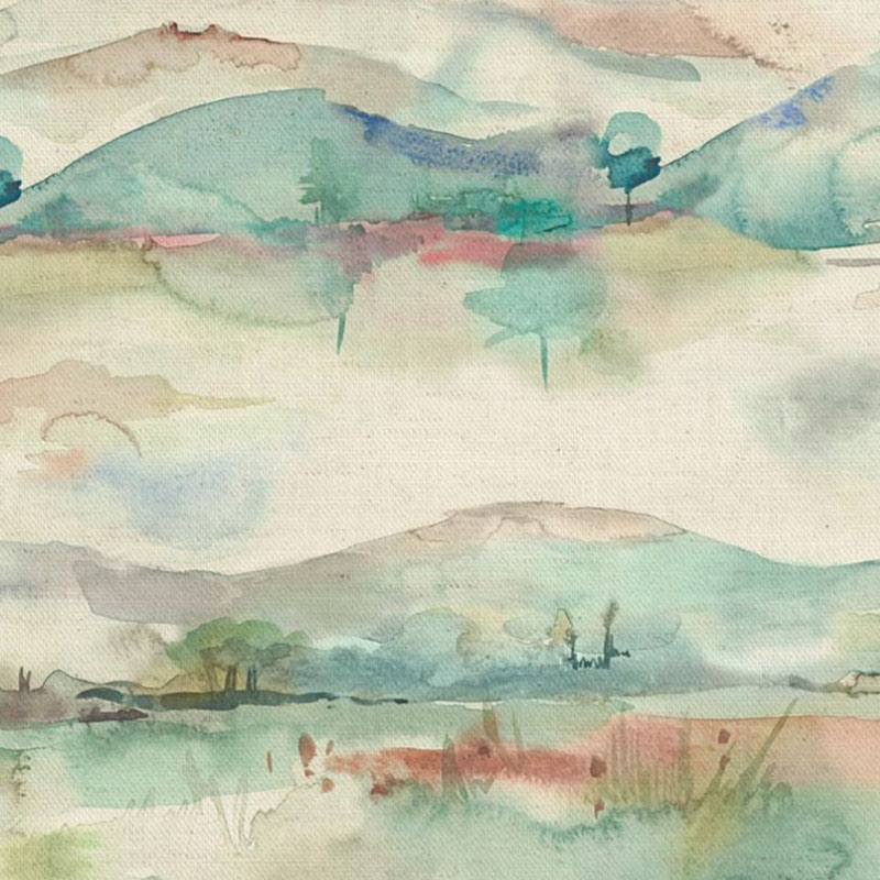 Heather Moors - Linen fabric | Wilderness | Voyage